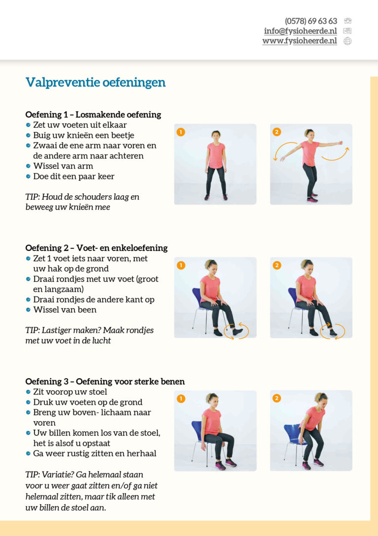 Valpreventie oefeningen - Gezondheids Centrum Heerde